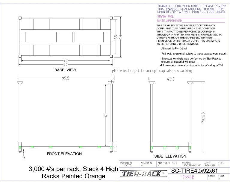 Order Tire Racks | Warehouse Tire Racks for Sale - Tier-Rack