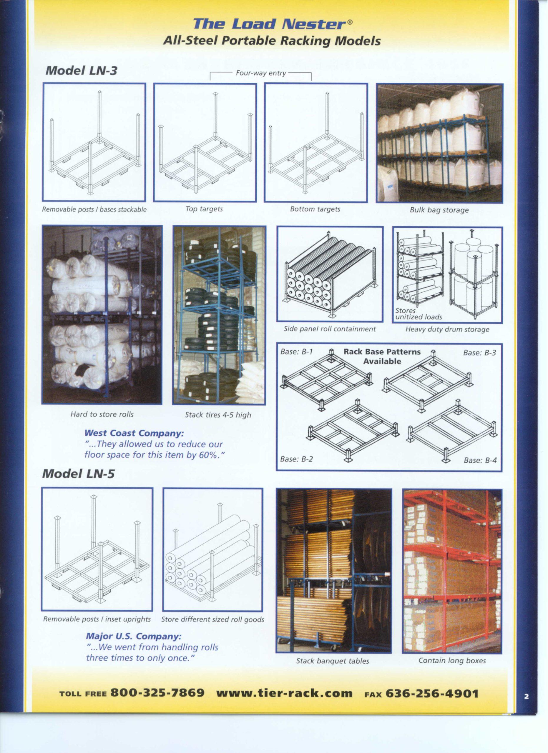 DOWNLOAD BROCHURE - Tier-Rack Custom Warehouse Racks, Stack Racks, Pad ...