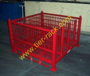 Tier-Rack Heavy Duty Wire Mesh Bins - Tier-Rack Custom Warehouse Racks ...