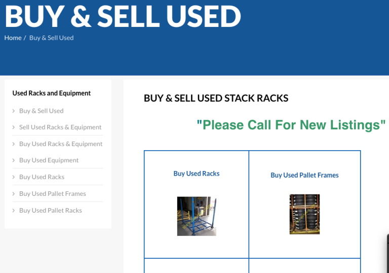 The Benefits Of Buying Used Rack - Tier-Rack Custom Warehouse Racks ...